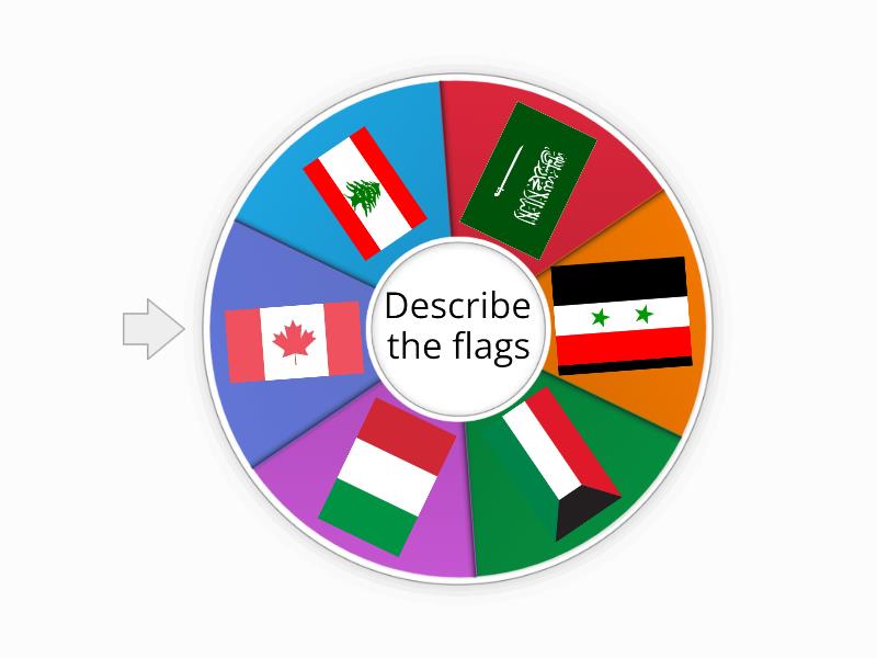 Flags - Spin the wheel