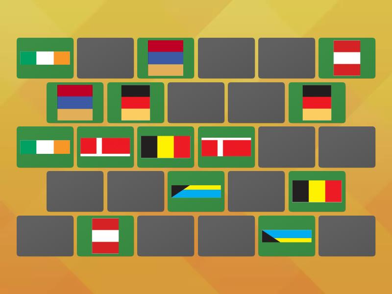 SYMMETRICAL FLAGS - Matching pairs
