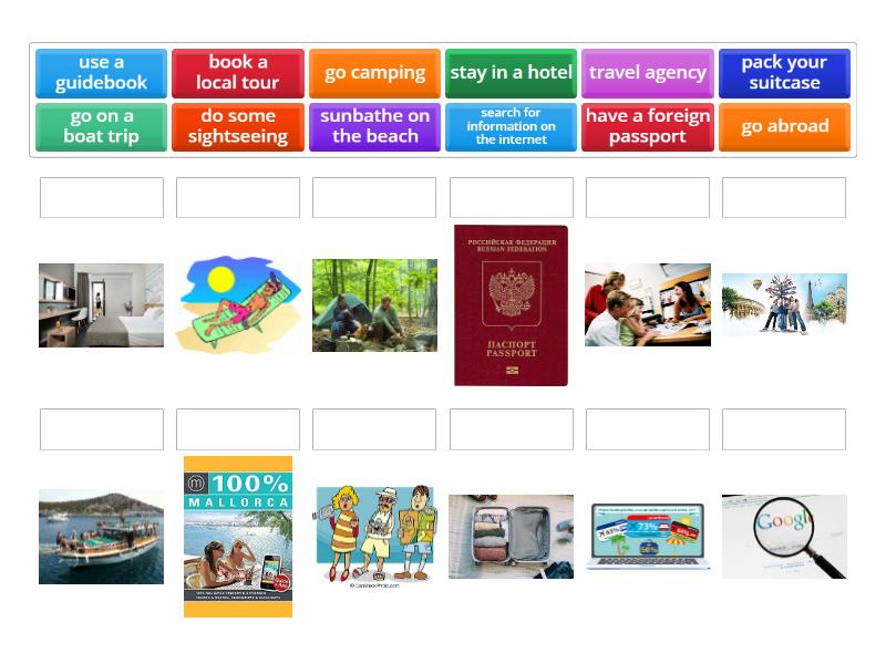 TRAVELLING VOCABULARY - Match up
