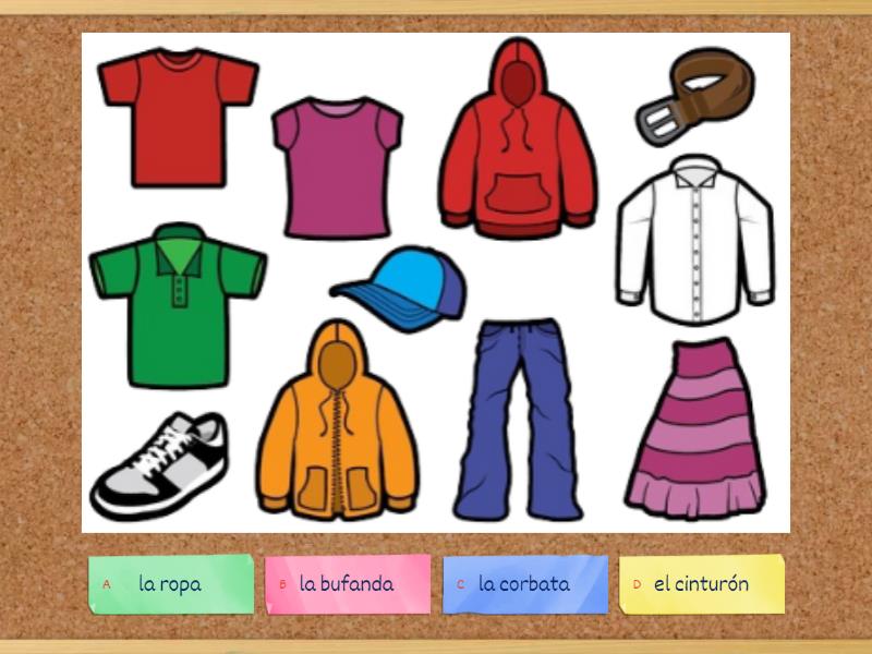 S2 U3 La ropa - - Quiz
