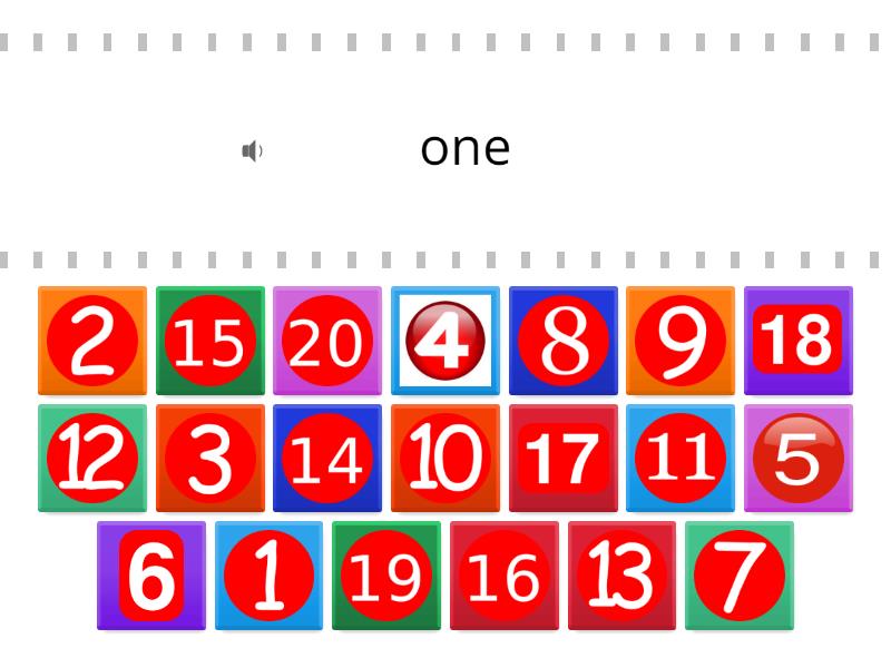 Numbers - Find the match
