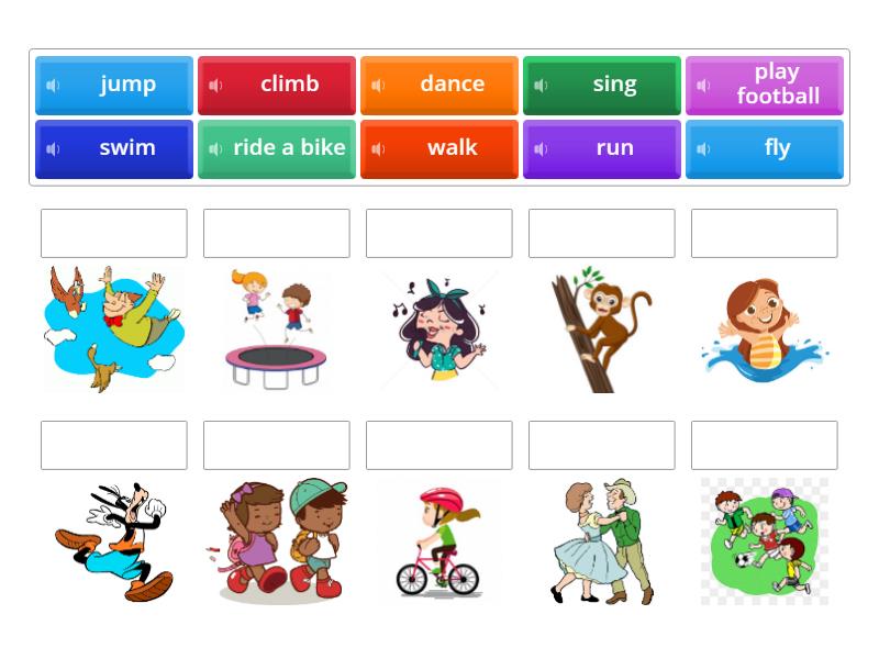 Action verbs - Match up