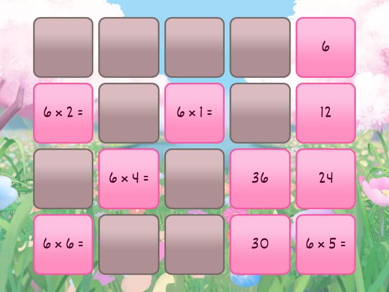 Find a pair_multiply by 6 - Matching pairs