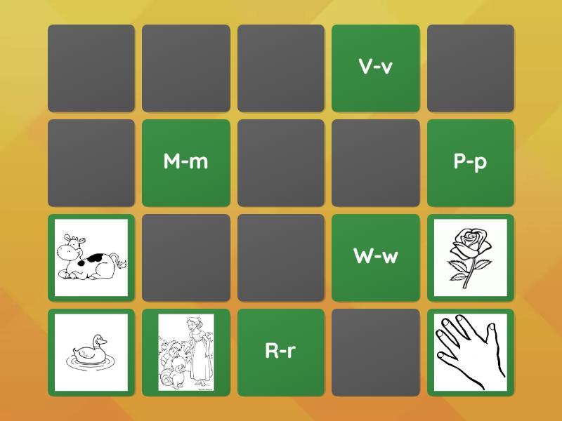 MEMORIA ABECEDARIO - Matching pairs