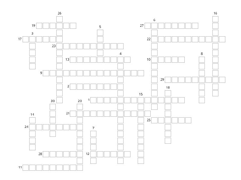 Literary Devices - Crossword