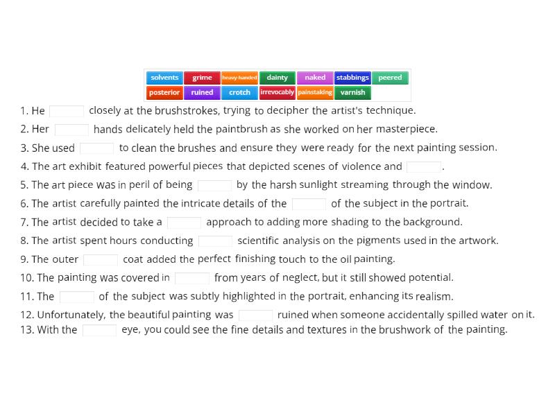 Can you guess what's wrong with these paintings? Ted Ed - Complete the ...