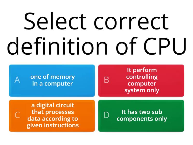 CPU - Quiz