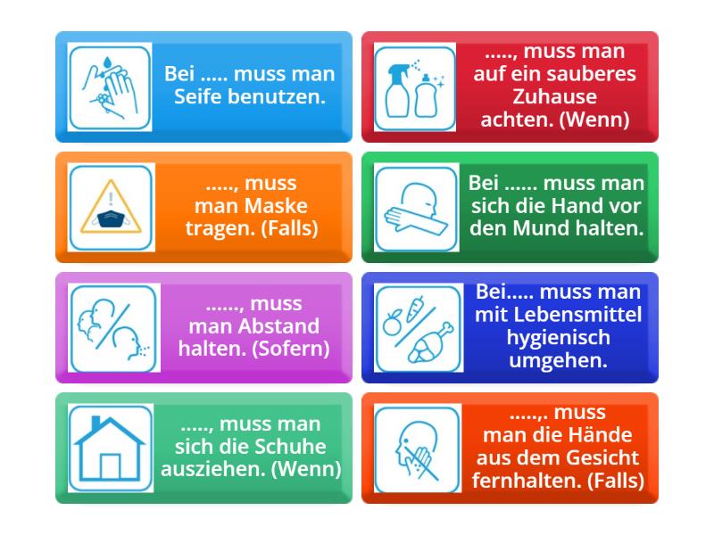 L04_Wenn, Falls und Sofern und Bei - Hygienetipps - Flip tiles
