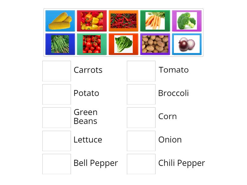 Vegetables - Match up