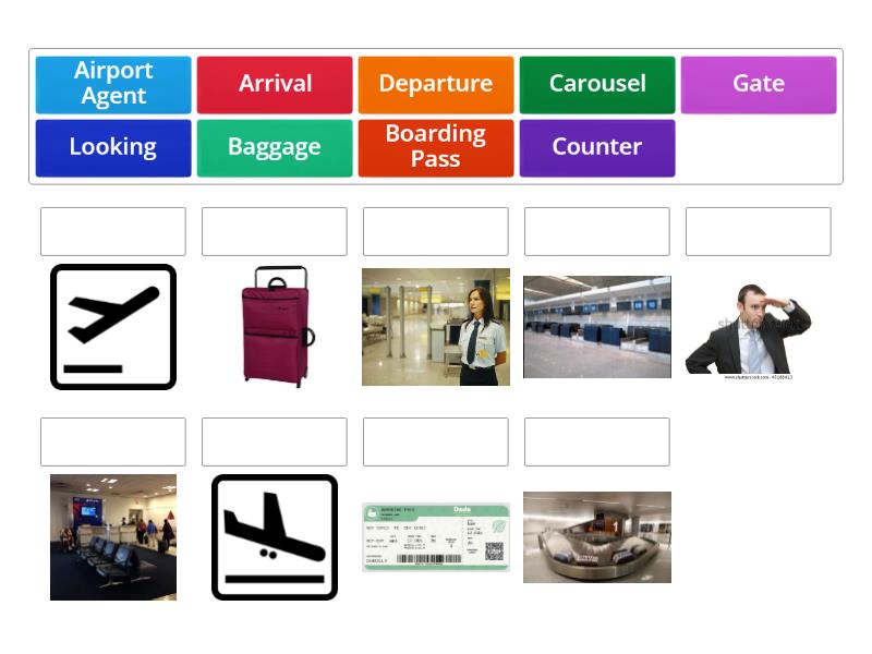 Lost Baggage Vocabulary - Match up