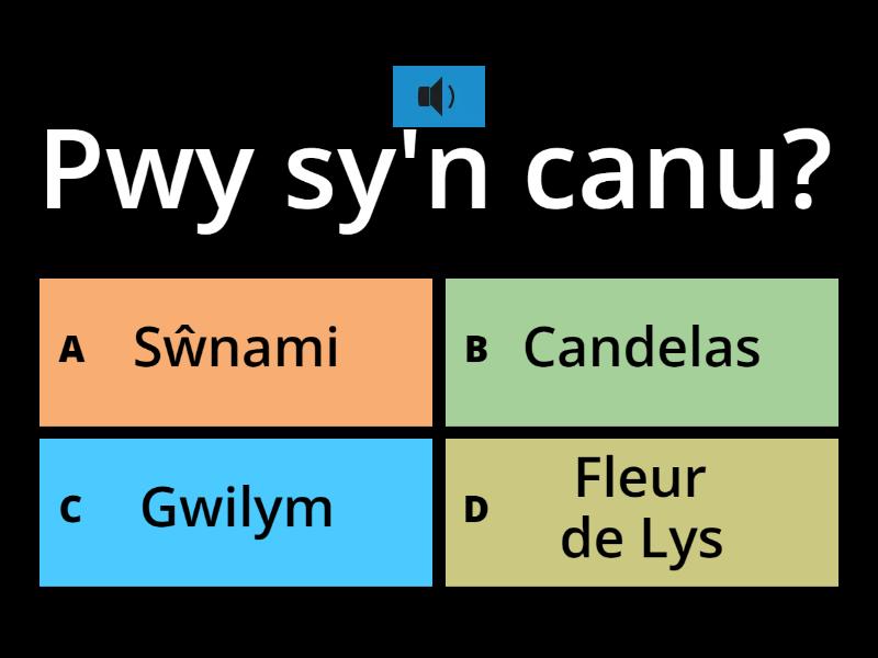 Cwis pwy sy'n canu? CC3 - Quiz