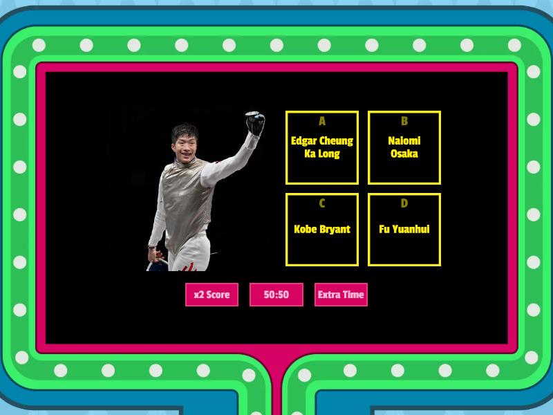 Famous Athletes - Gameshow quiz