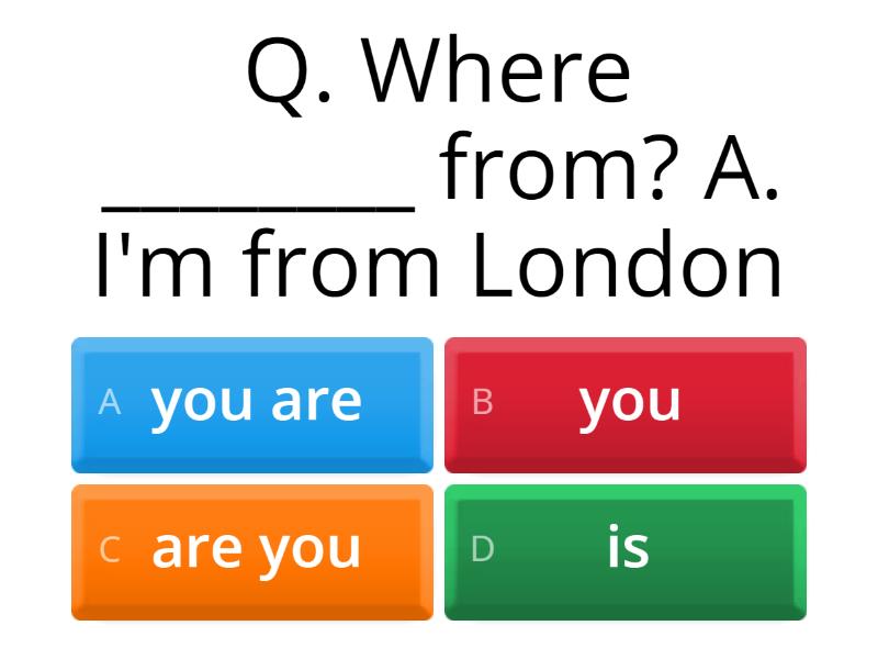 Lower - Middle placement test - Quiz