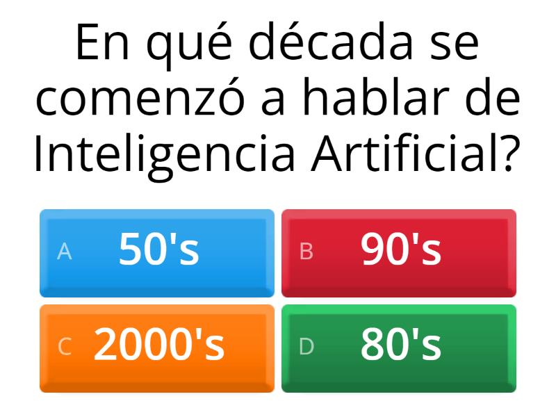 Preguntas sobre Inteligencia Artificial - Cuestionario