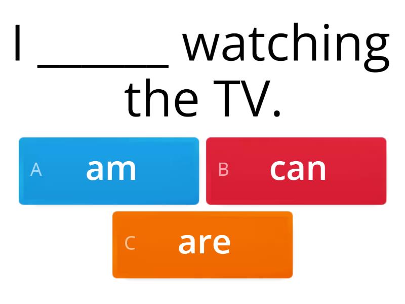 Present Continuous Affirmative + Negative - Quiz