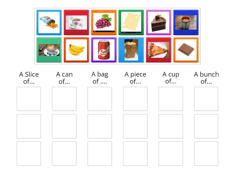 Food and Drink Container - Group sort