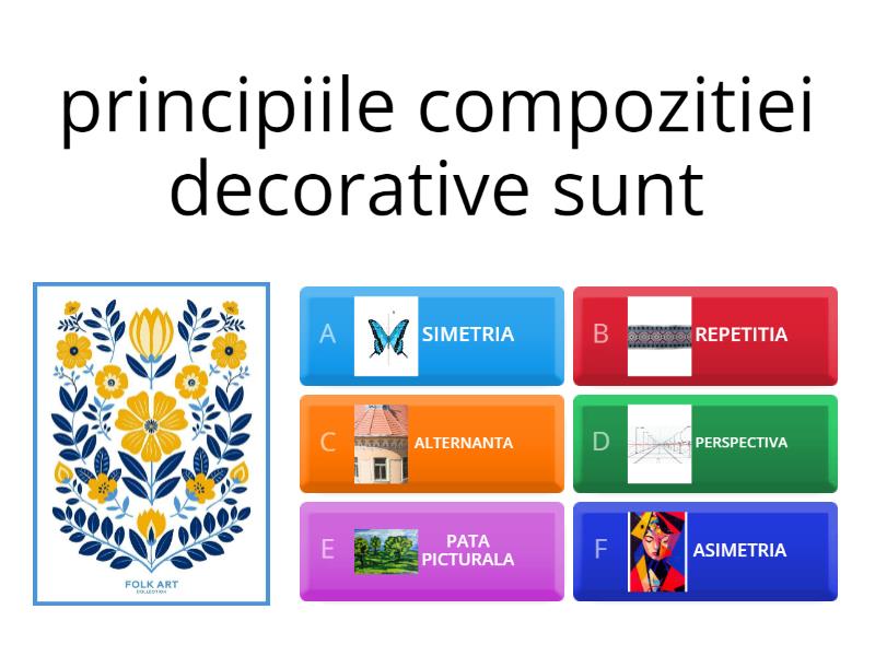 COMPOZITIA DECORATIVA - Quiz