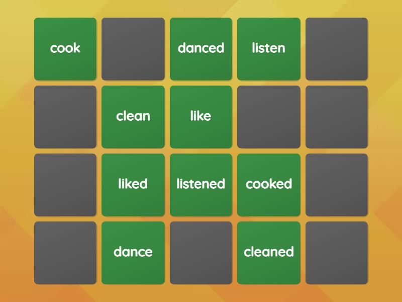 Regular Verbs - Parejas