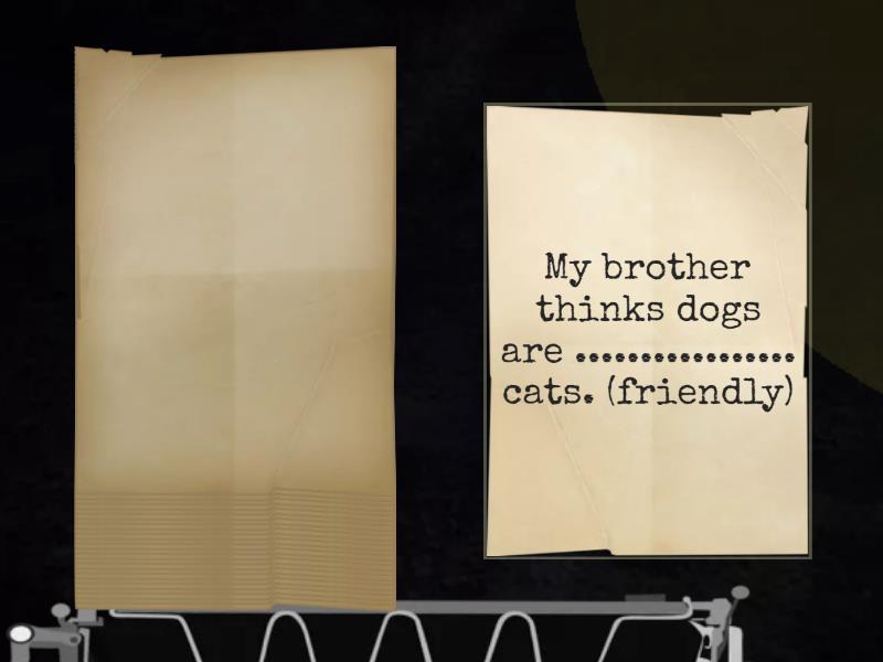 Comparative and superlative adjectives - Random cards