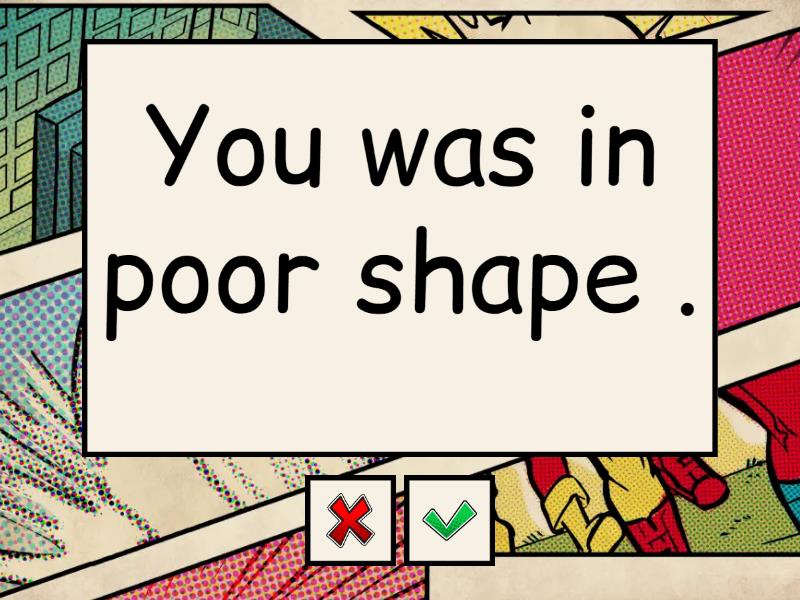 I was in poor shape . to be in poor shape - Flash cards