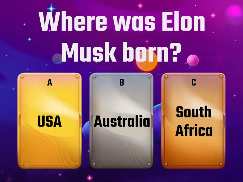 Elon Musk - - Quiz
