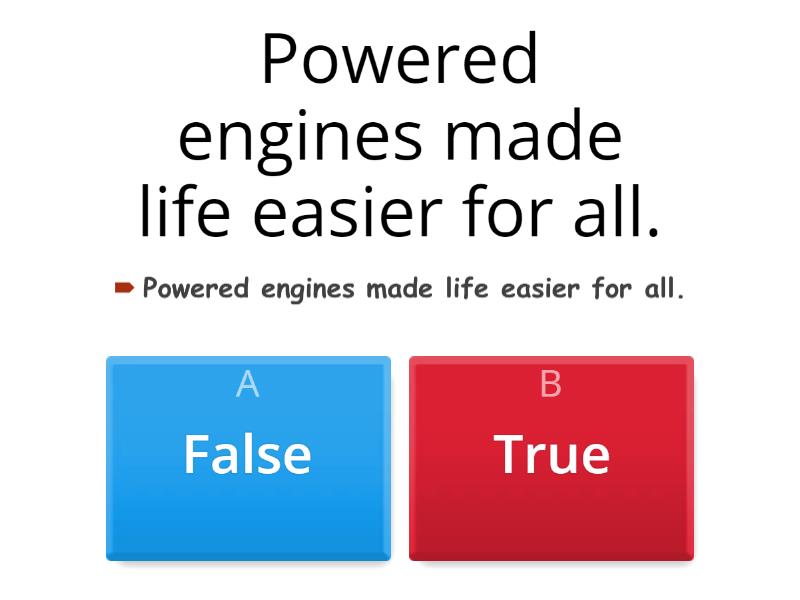 Powered Engines - Gr. 3 - Quiz