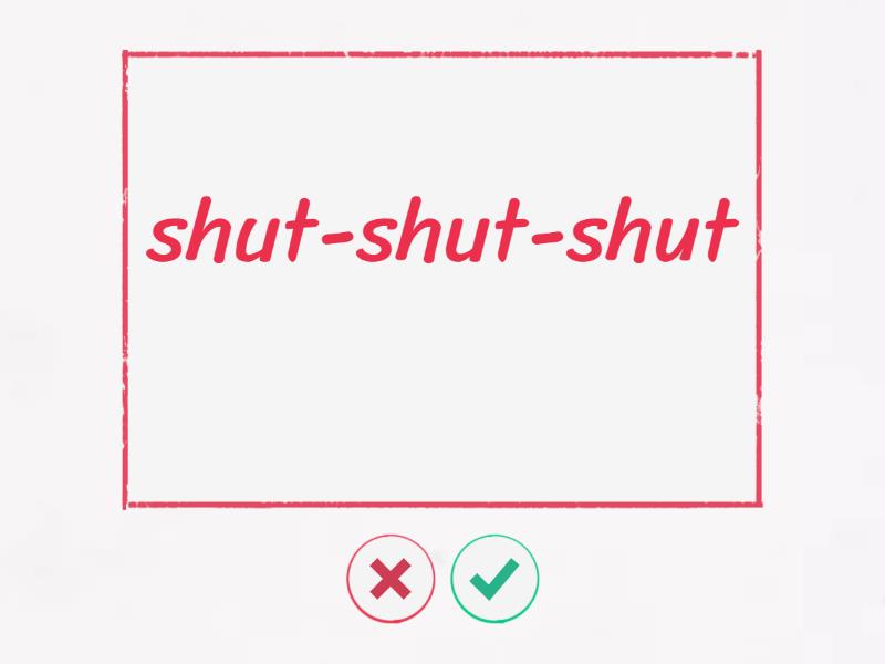 Irregular verbs with similar forms - Flash cards