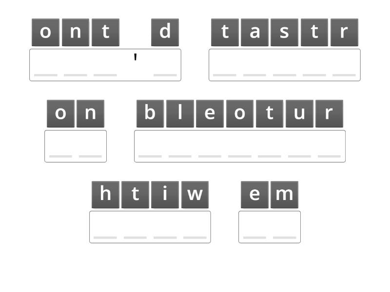 GAME - Anagram