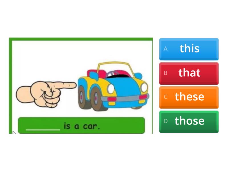Demonstrative Pronoun_this that these those - Quiz