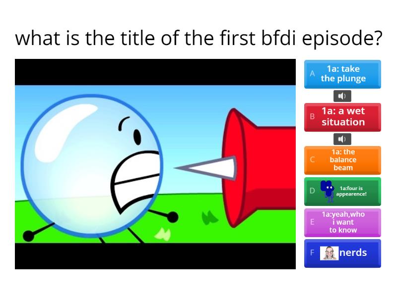bfdi ! (6 questions) - Quiz