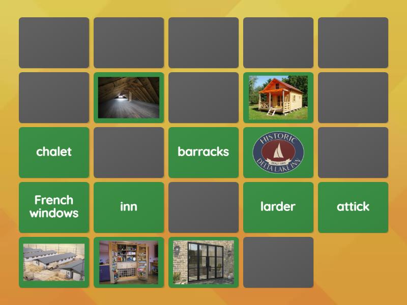 Types of houses 3 - Matching pairs