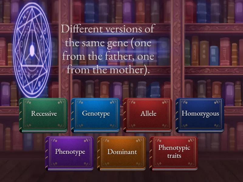 Inheritance: Vocabulary - Find the match