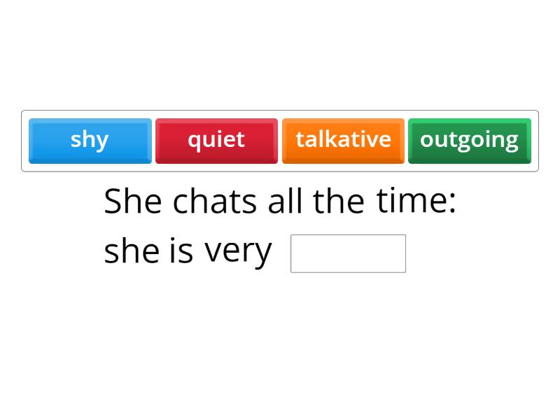 A2 B1 - Personality - Character traits - Completar la frase