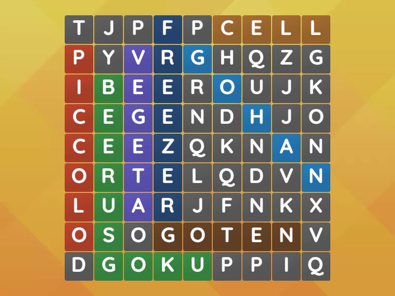 dragonball - Wordsearch