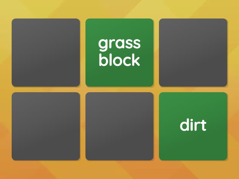 minecraft - Matching pairs