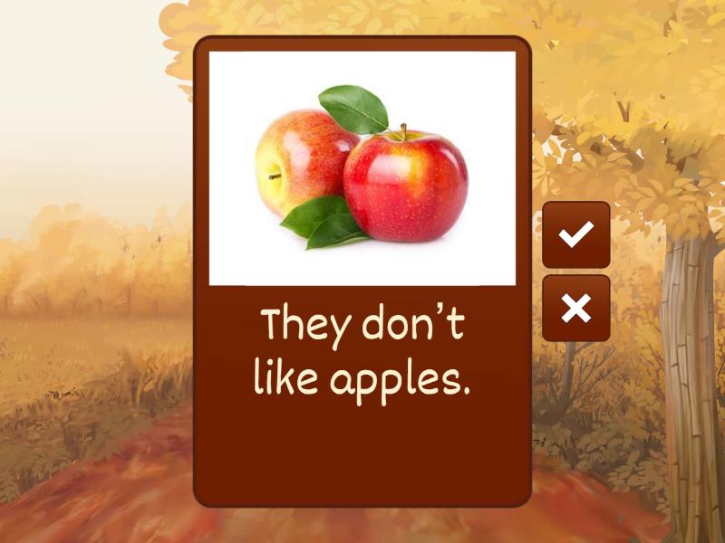 Present simple - Flash cards