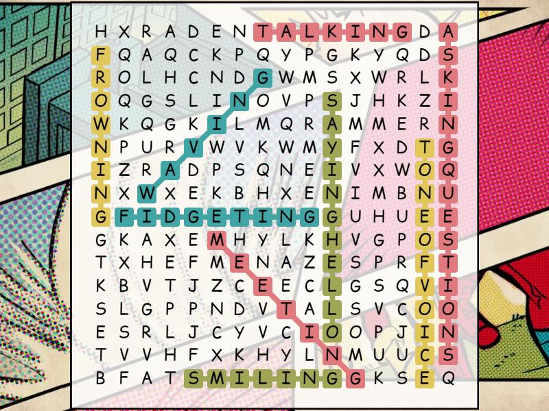 Body Language and Verbal Communication - Sopa de letras