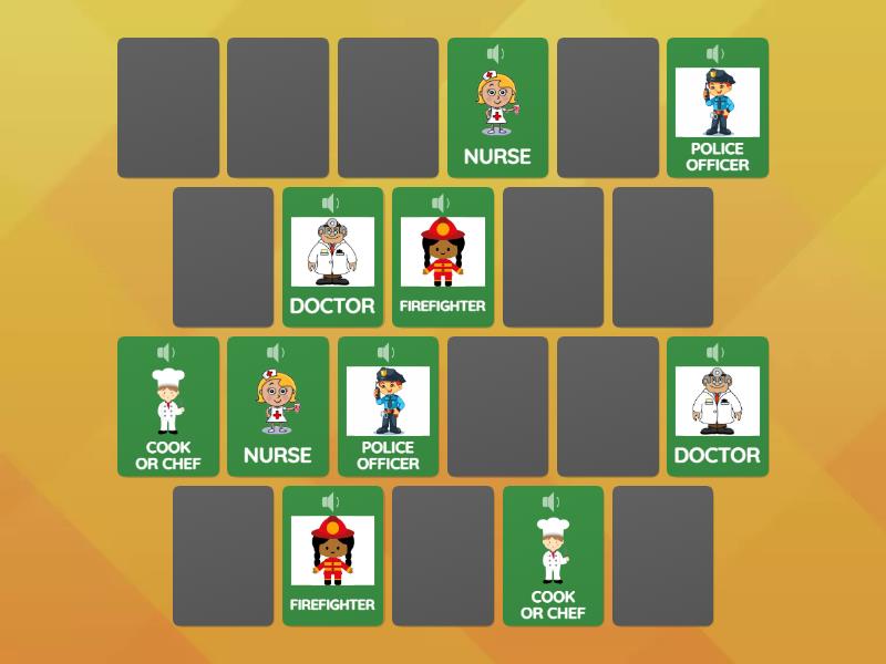 Jobs - Memory Game - Matching pairs