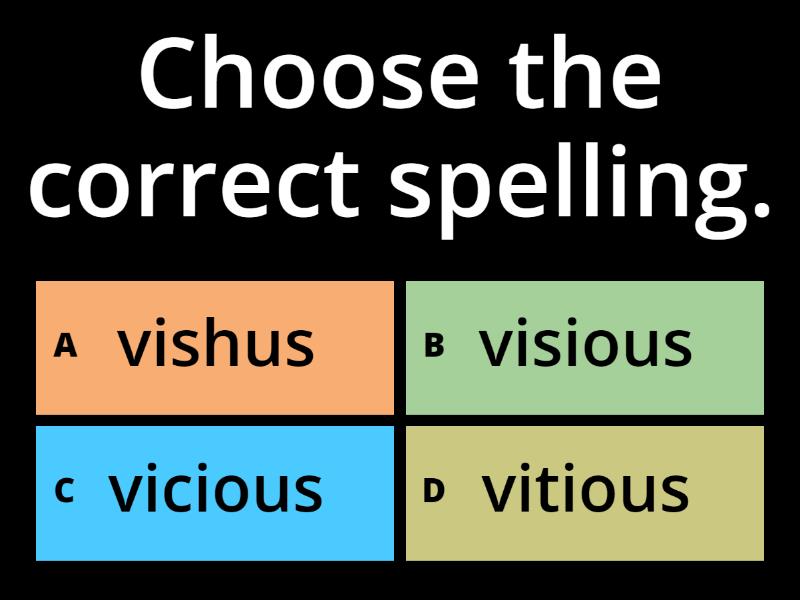Spelling 1 Exit Ticket - Quiz