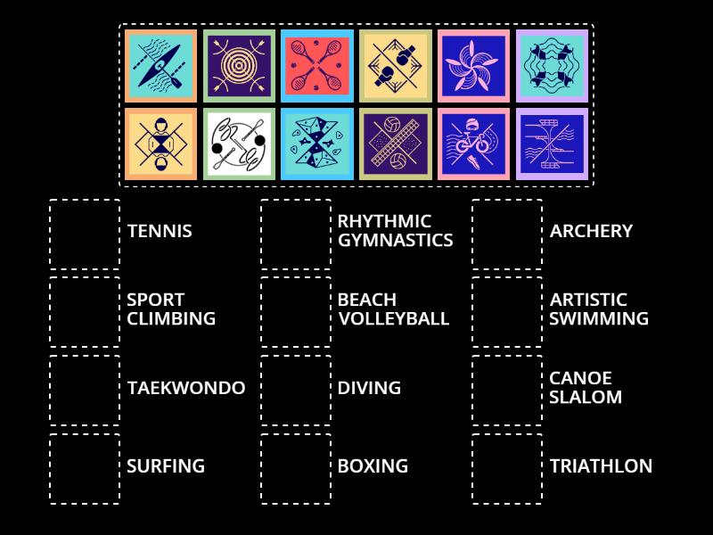 Paris 2024 pictograms - Match up