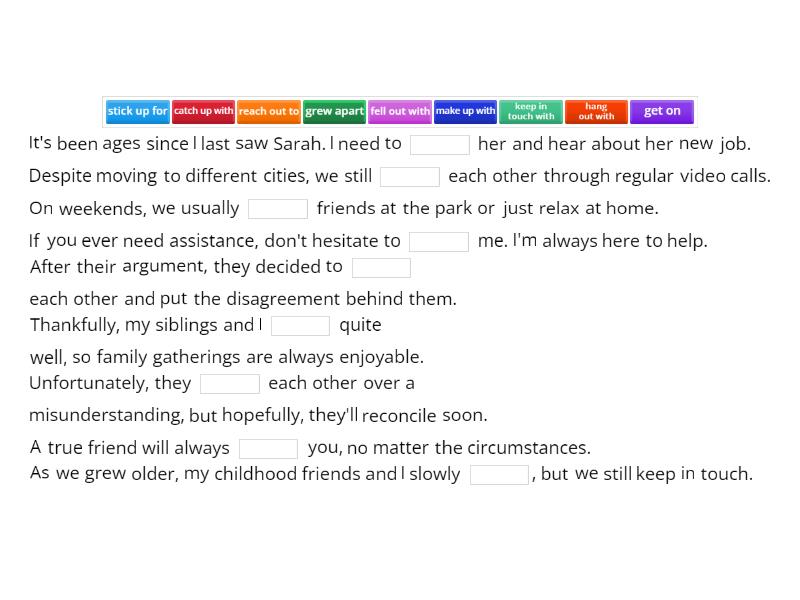 Friendship - Complete the sentence