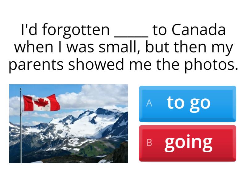 B2 Stop Try Remember - Quiz