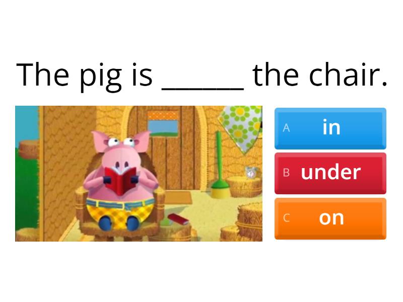The Three Little Pigs Prepositions - Quiz