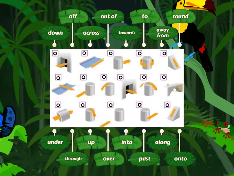 Unit 6E (Prepositions of movement) - Imagem com legenda