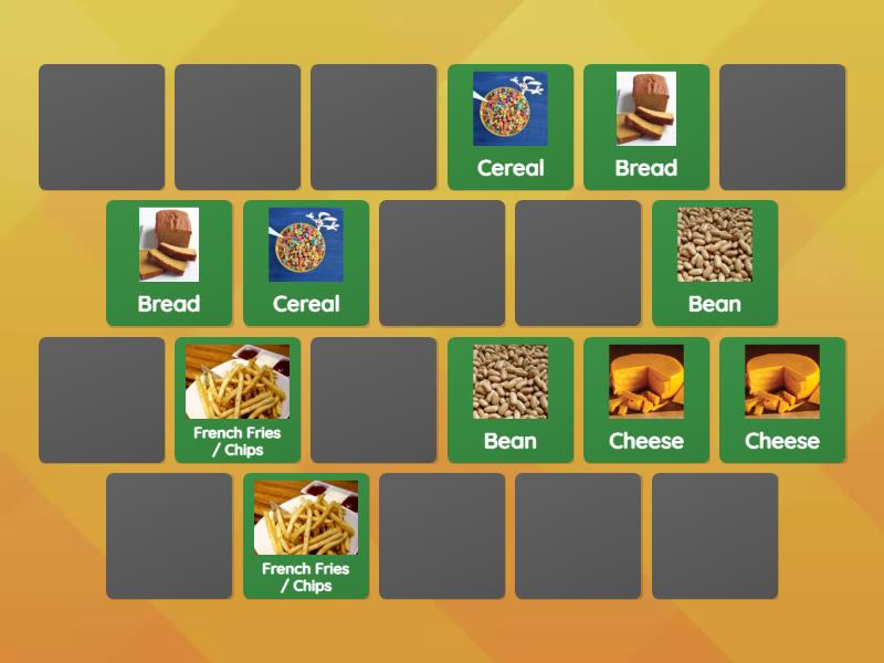 Foods - Matching pairs