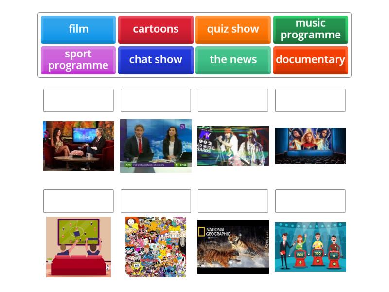 Types of programmes - Match up