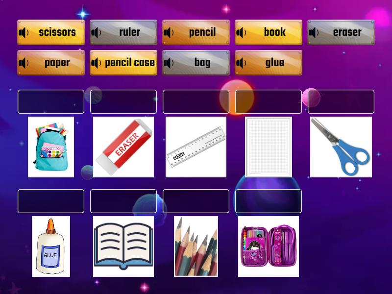 Classroom objects match - Match up