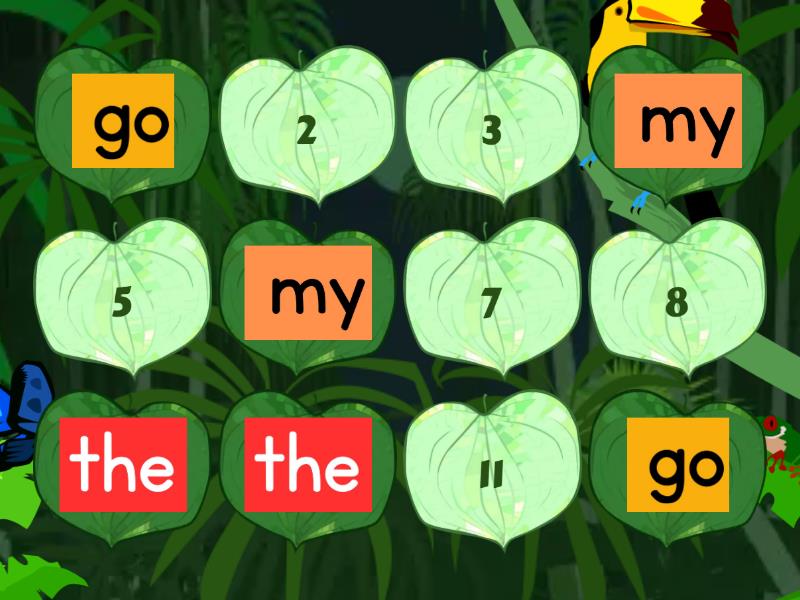 Rainbow Sight Words Review! - Matching pairs