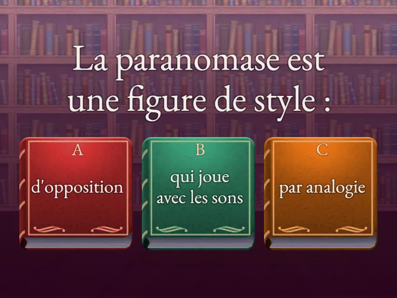 Figures De Styles 4 - Quiz