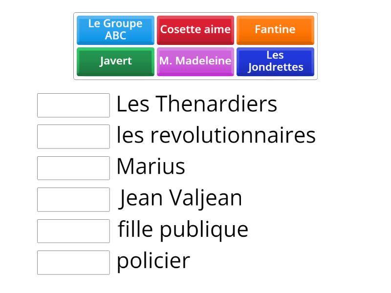 Les Miserables - Match up